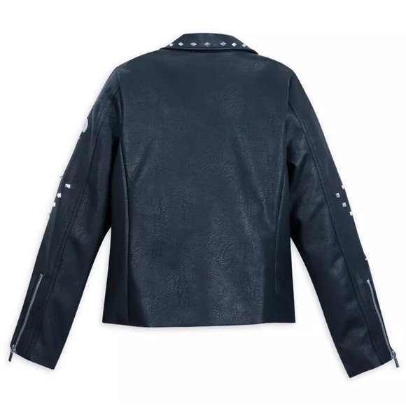 Disney | Jackets & Coats | Disney Evil Queen Studded Black Faux Leather ...